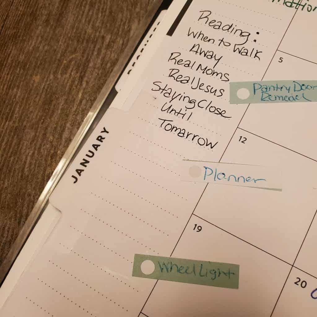 Track your Reading in a Planner with a Book Reading Planner | Healing Home