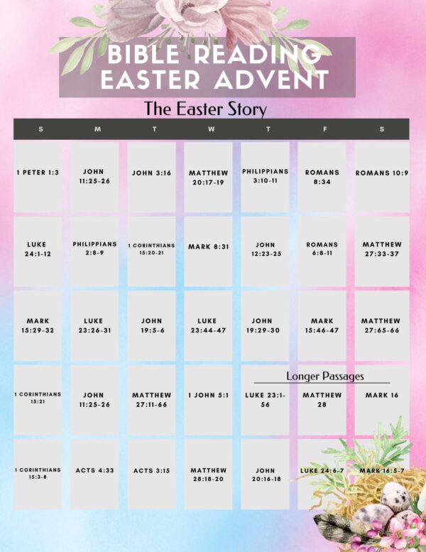 Easter Countdown Calendar (Free Printable!) | Healing Home