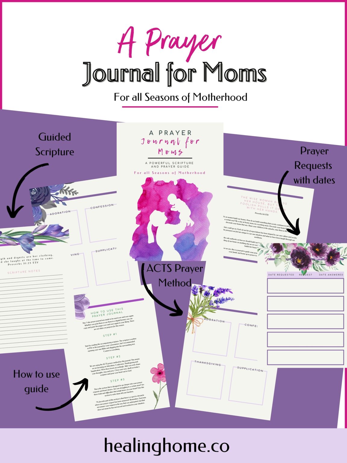 Prayer Journal Printables - Free Prayer Journals for Women | Healing Home
