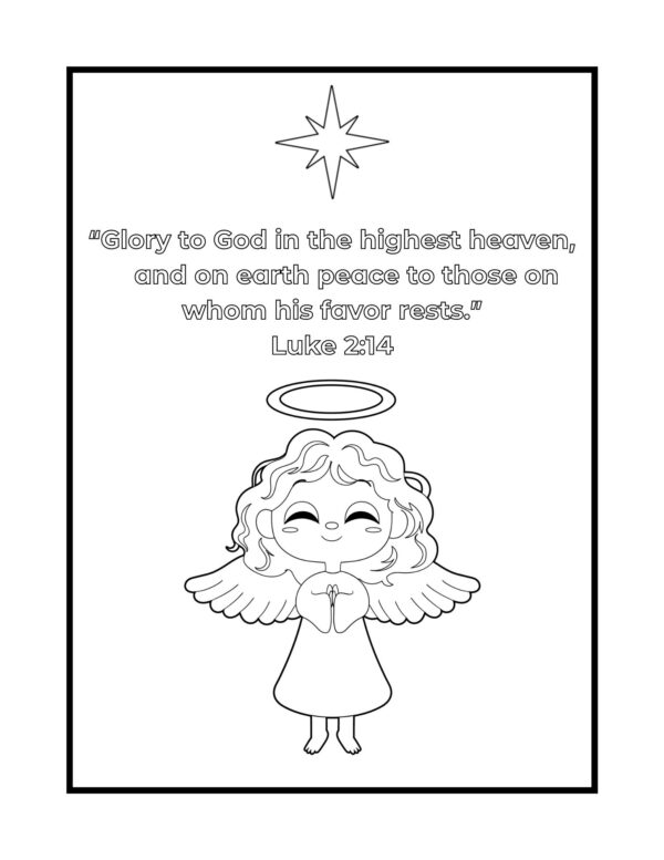 15+ Free Christian Christmas Coloring Pages with Bible Verses