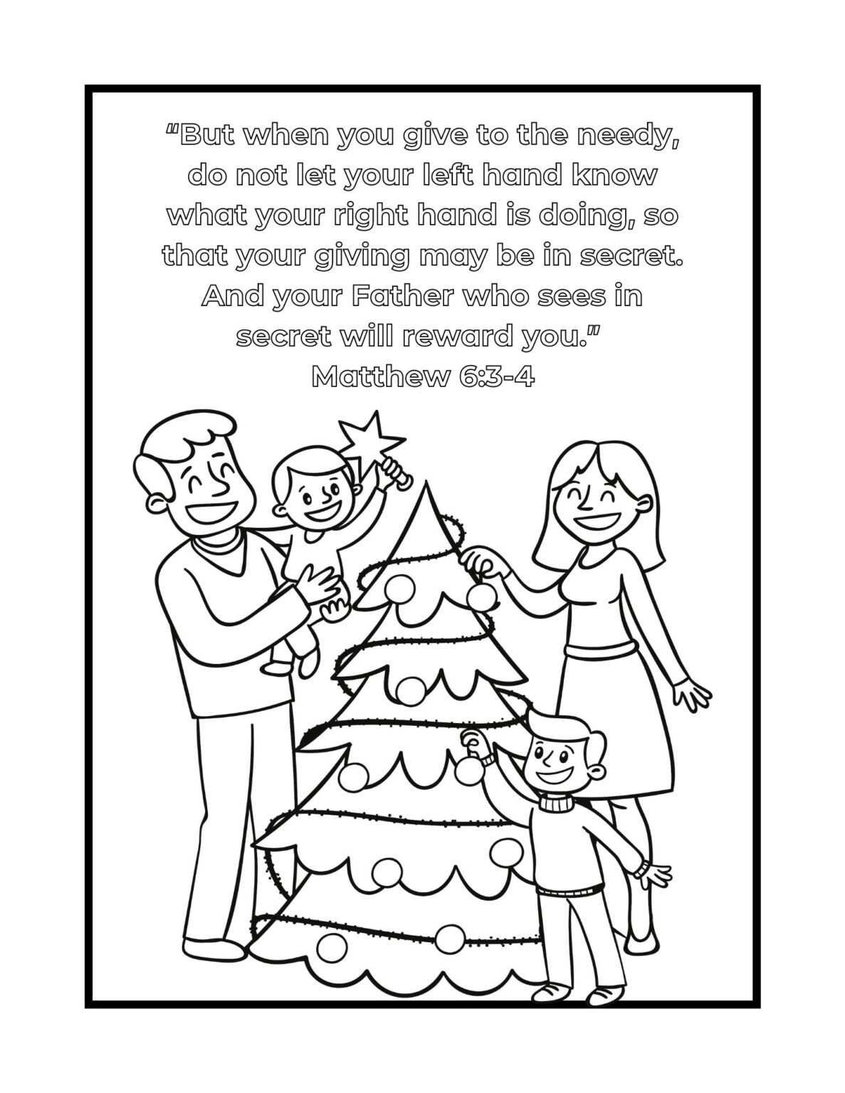 15+ Free Christian Christmas Coloring Pages with Bible Verses | Healing ...