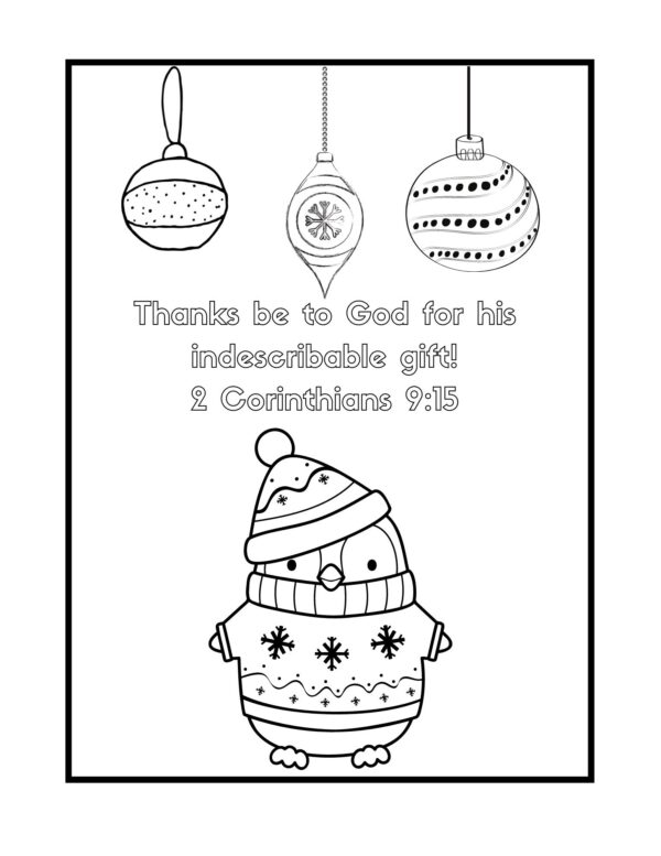 15+ Free Christian Christmas Coloring Pages with Bible Verses | Healing ...