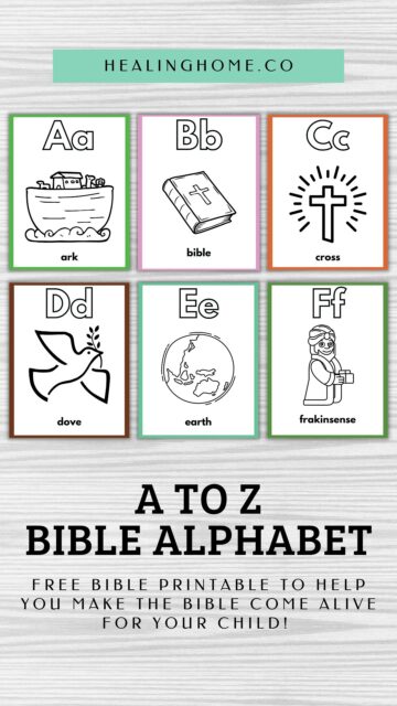 FREE Printable Bible Alphabet for Preschoolers | Healing Home