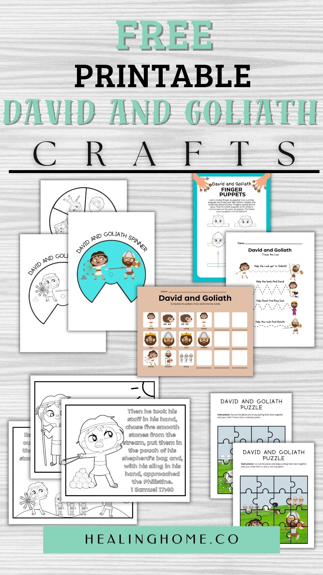6+ Free Printable David and Goliath Crafts | Healing Home