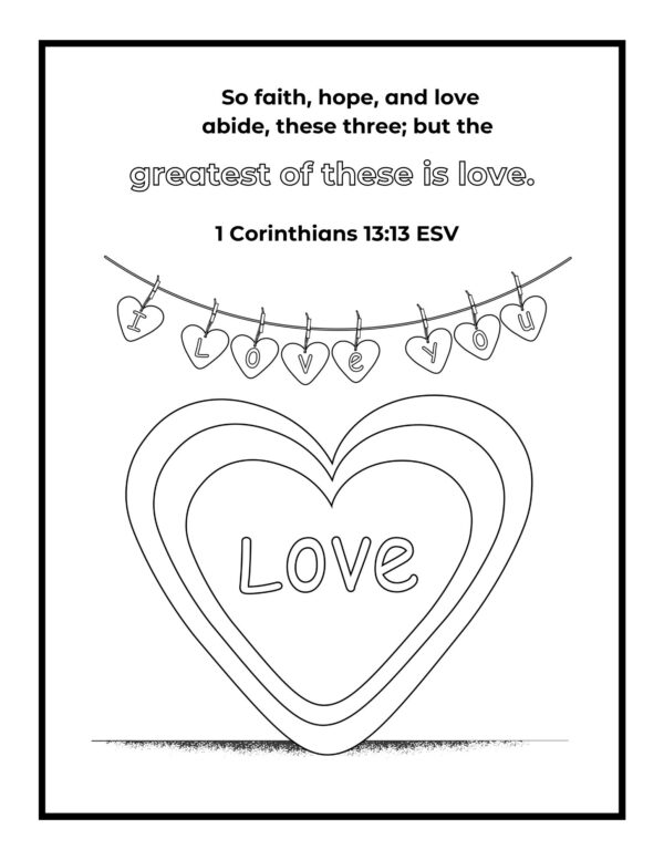 FREE Love Coloring Pages - For Kids and Adults | Healing Home