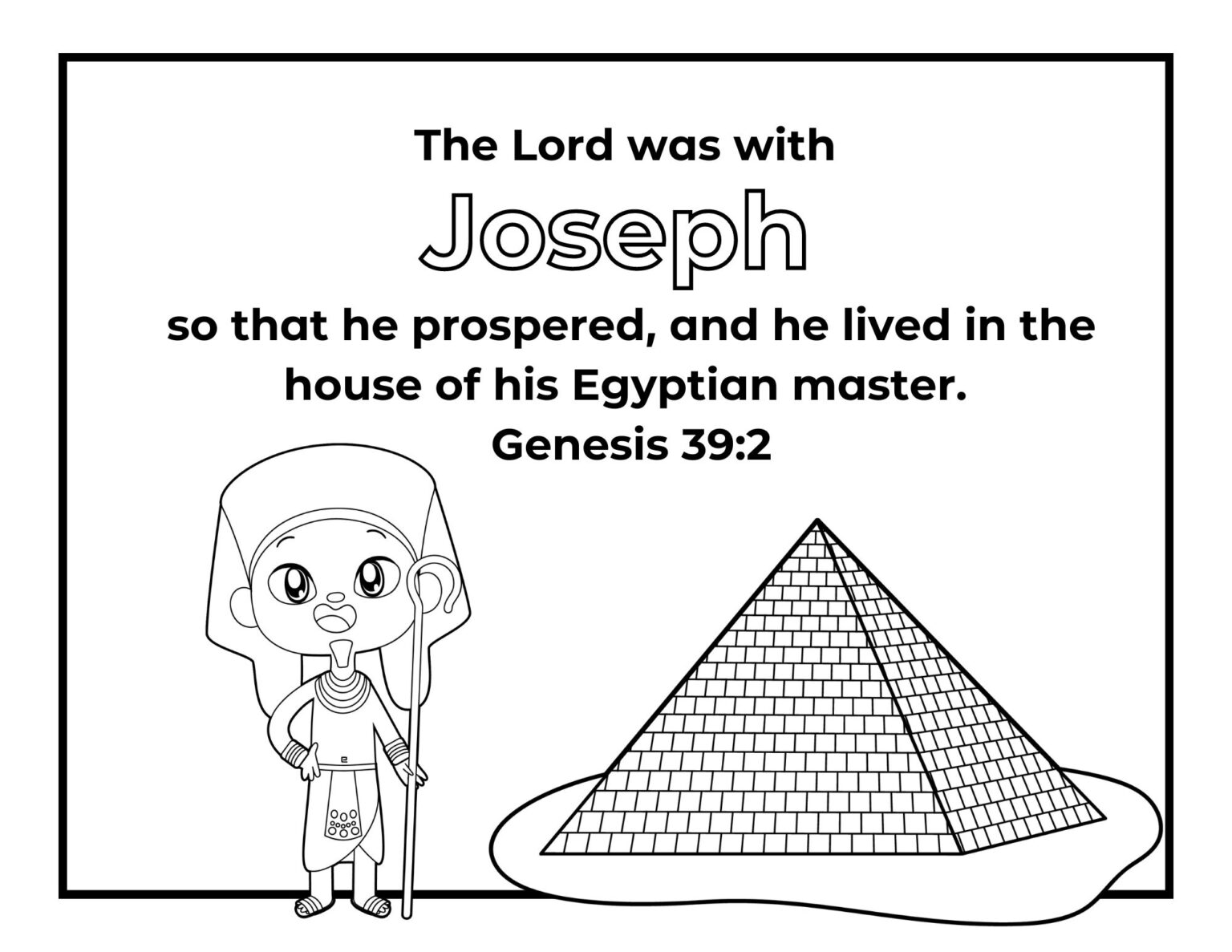 Free Joseph Coloring Pages | Healing Home