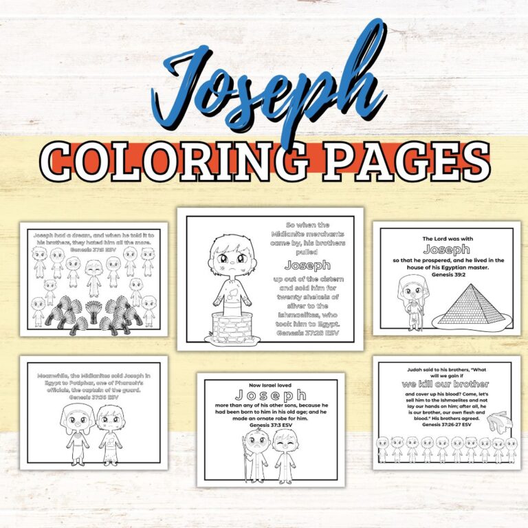Free Joseph Coloring Pages | Healing Home