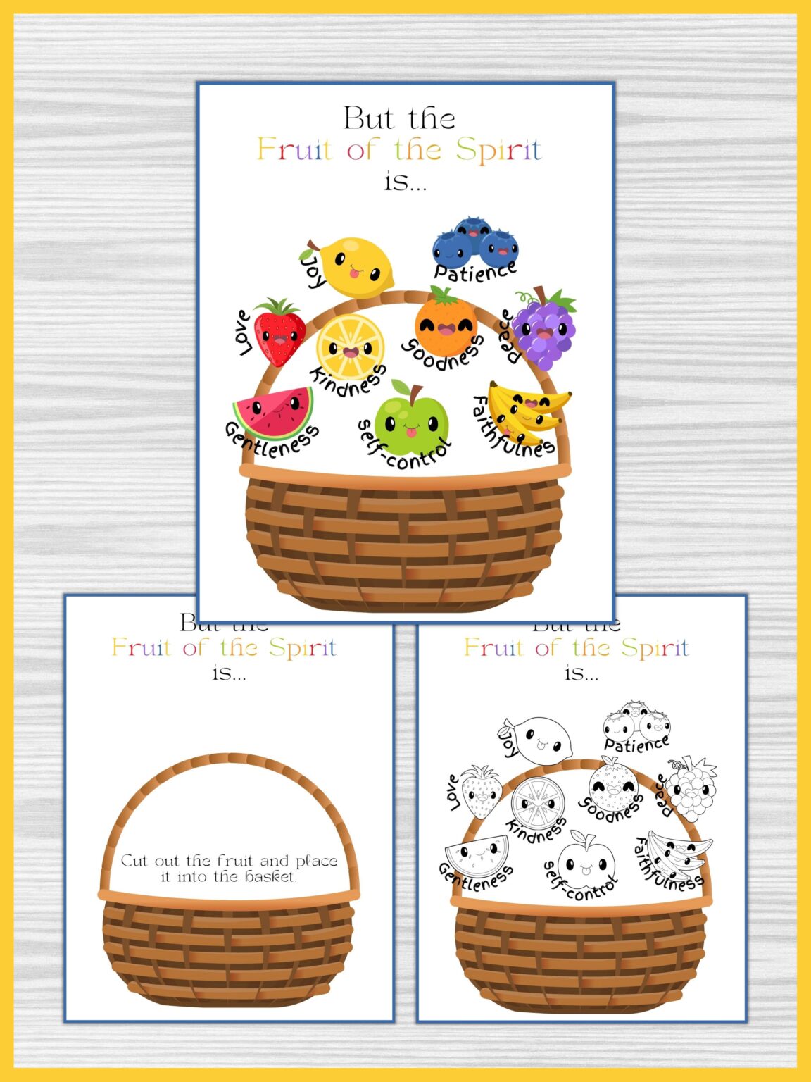 Free Fruit of the Spirit Printables for Kids