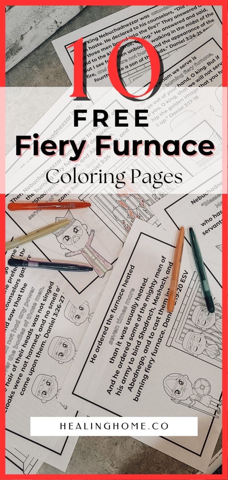 Free Fiery Furnace Coloring Pages | Healing Home