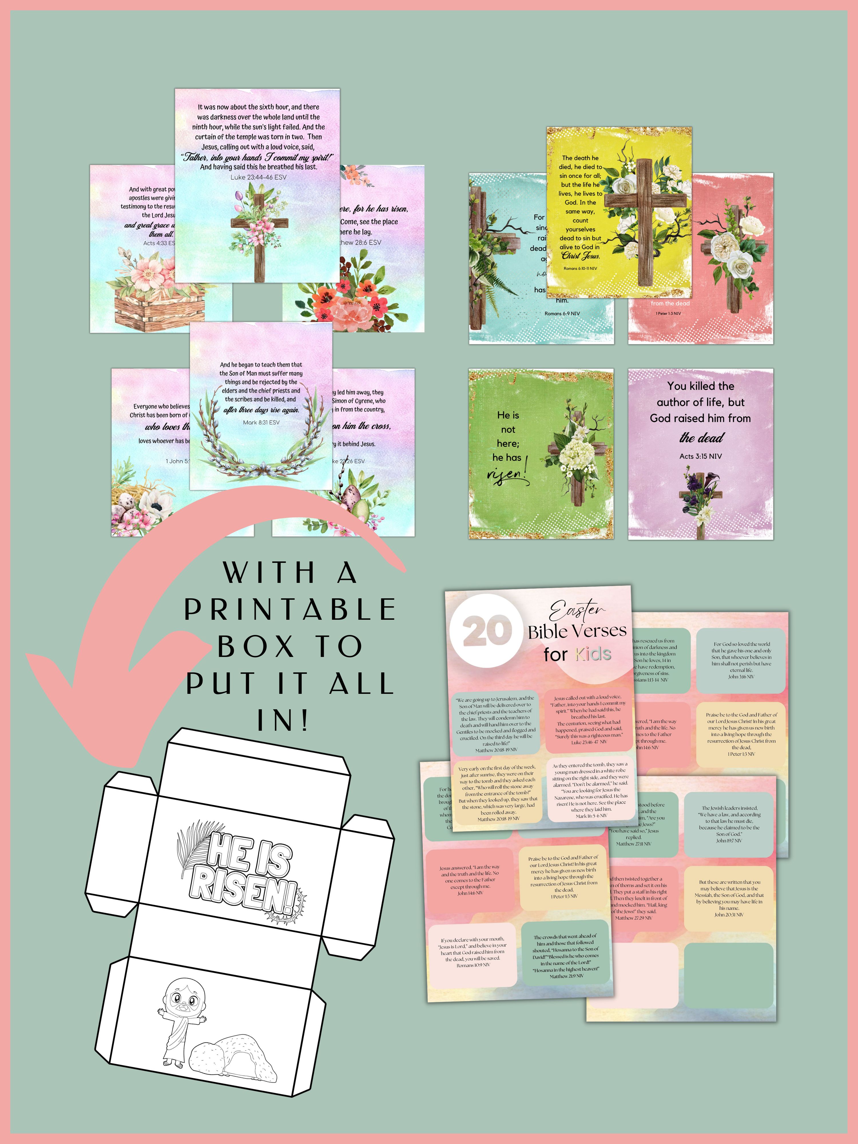 FREE Printable Easter Memory Verses | Healing Home