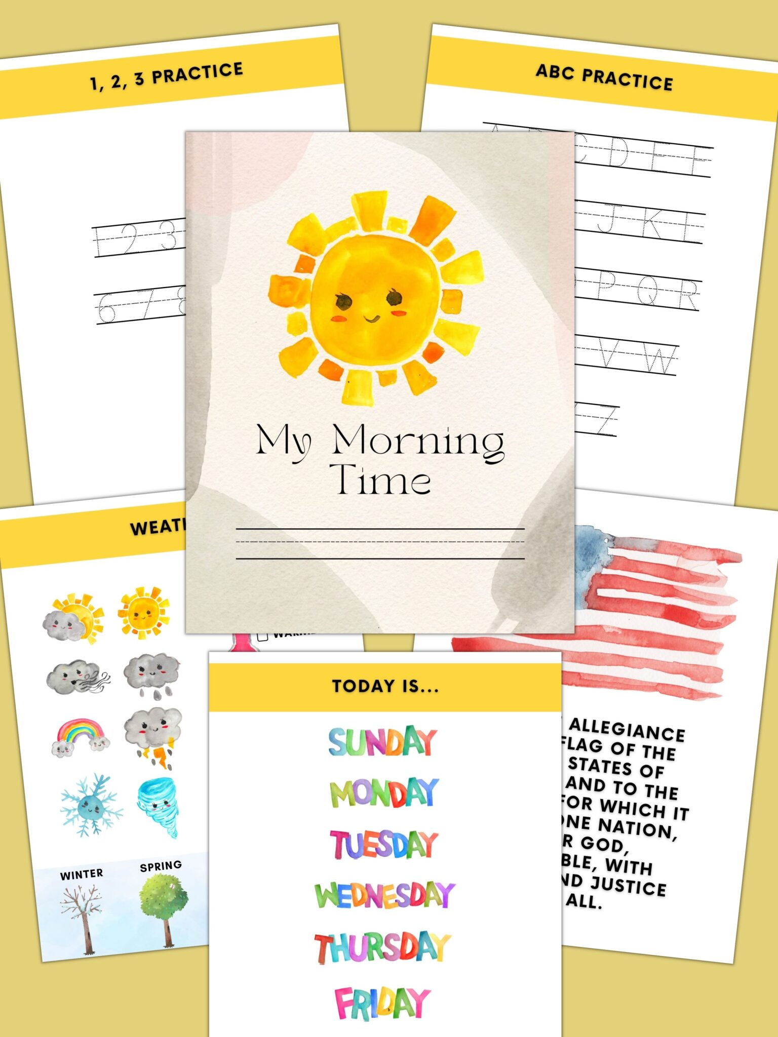 Free Printable Homeschool Morning Menu (Customizable) | Healing Home