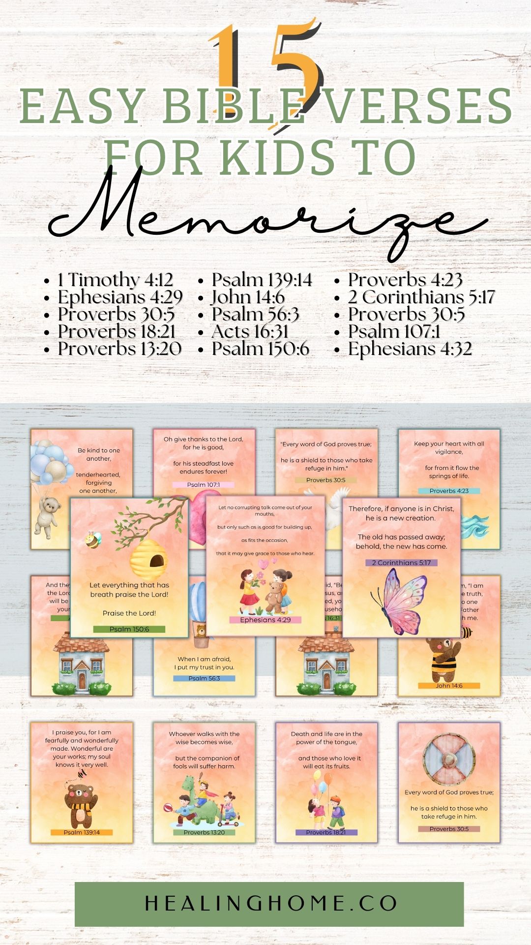 15 Easy Bible Verses For Kids To Memorize 15 Easy Bible Verses For Kids To Memorize