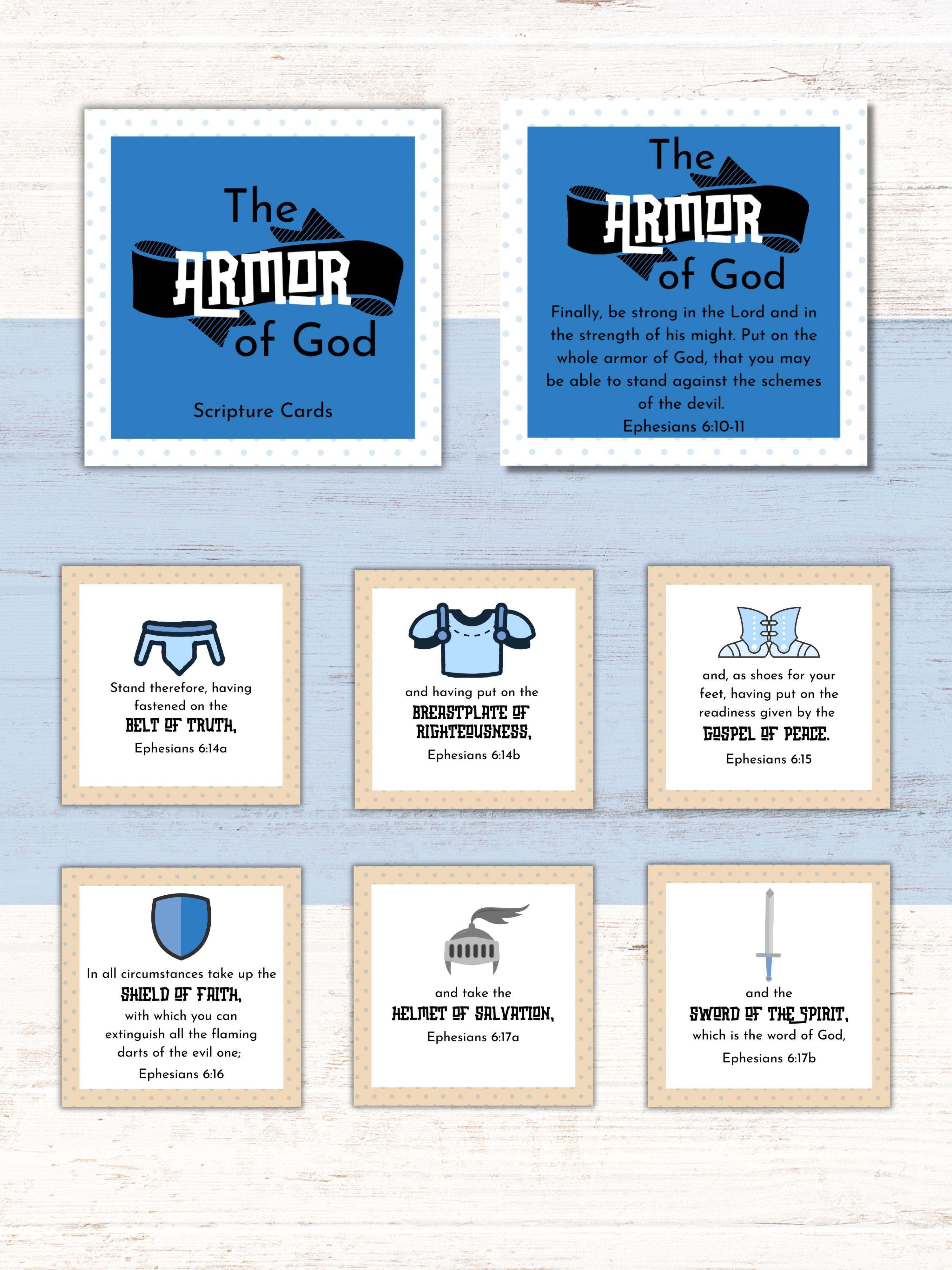 Free Armor of God Cards Download | Healing Home