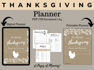 The Free Thanksgiving Planner Printable