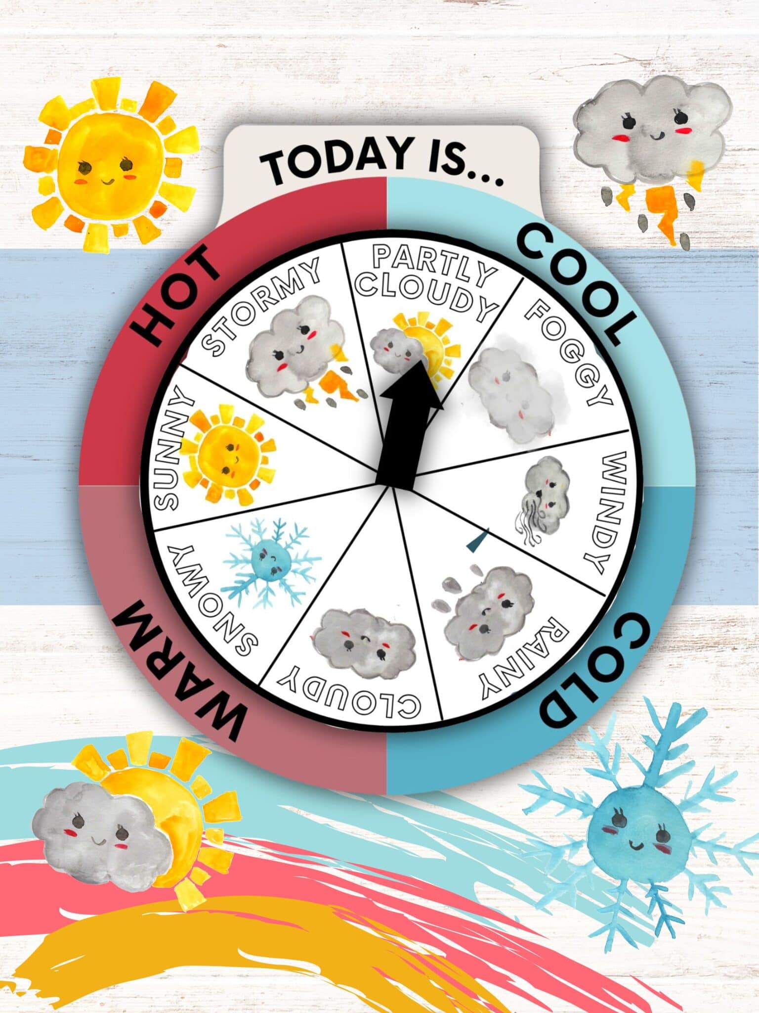 Free Printable Weather Wheel | Healing Home