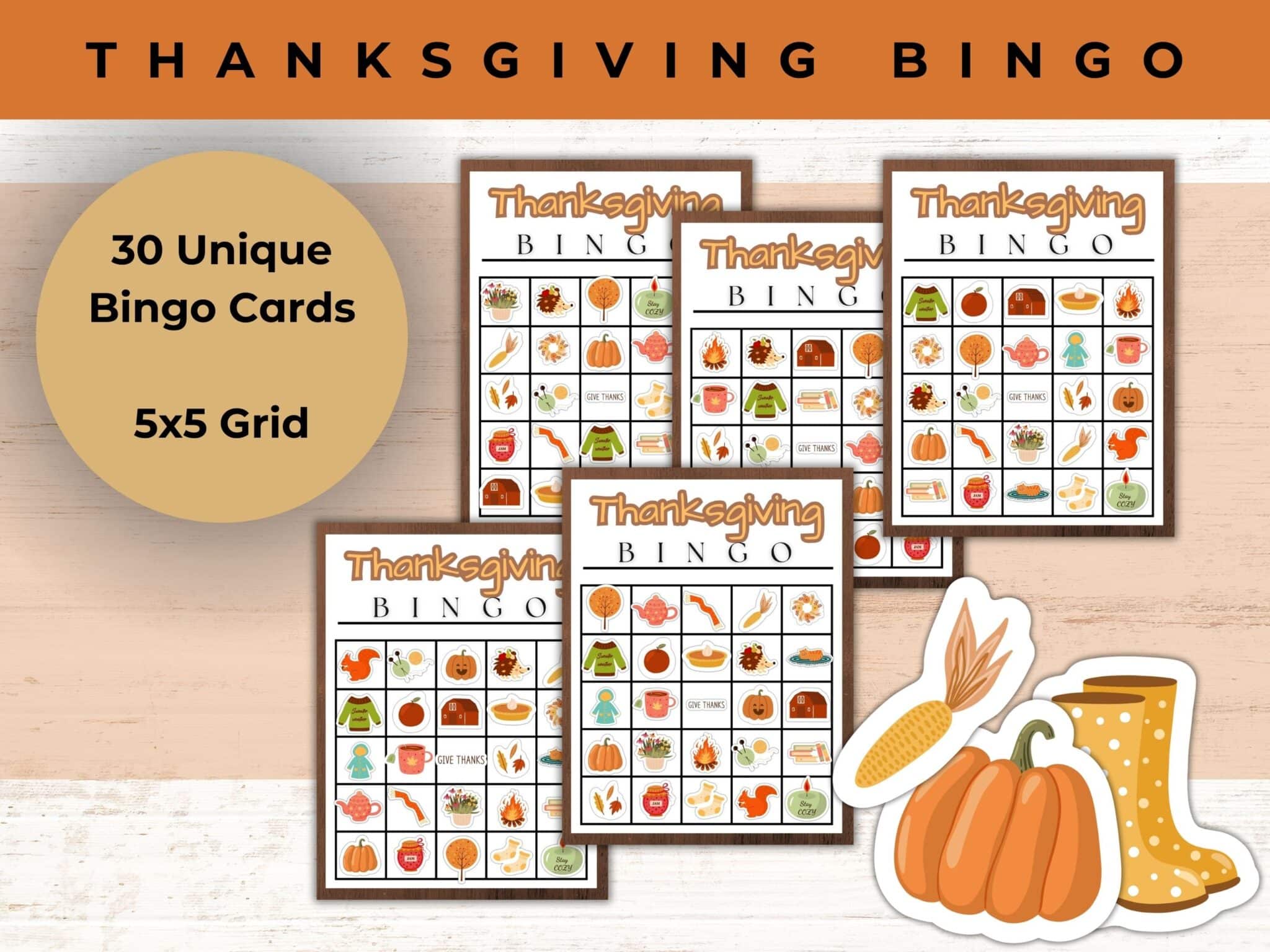 Free Printable Thanksgiving Bingo Cards | Healing Home