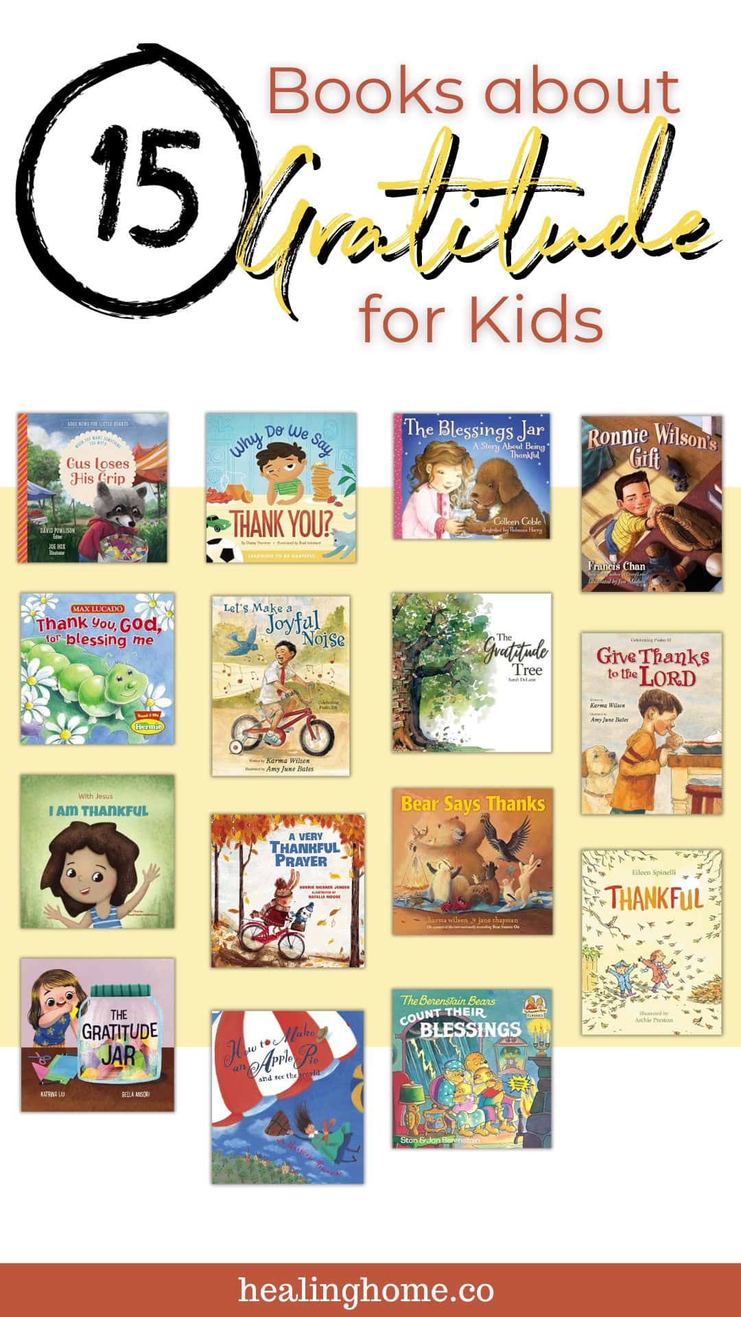 15 Books about Gratitude for Kids | Healing Home