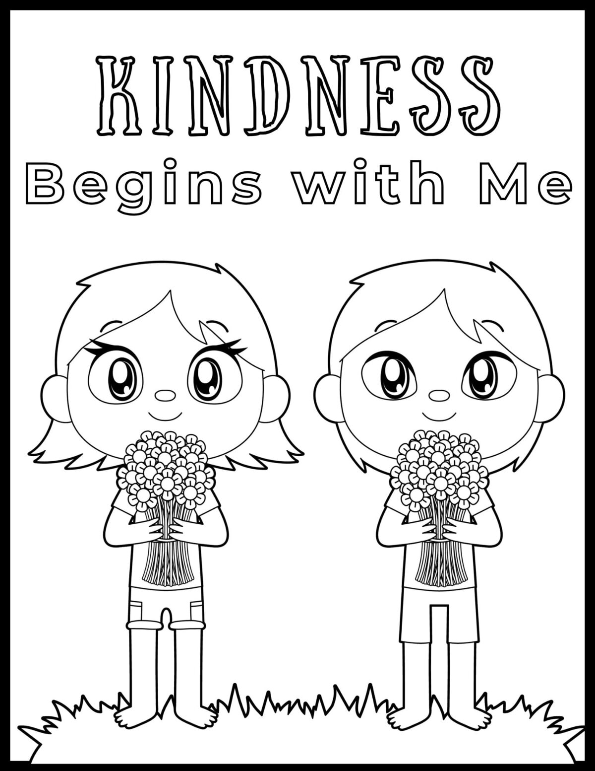 Free Kindness Coloring Pages | Healing Home
