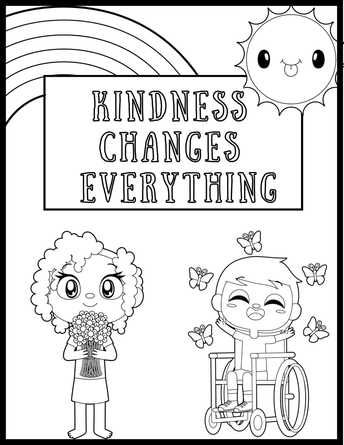 Free Kindness Coloring Pages | Healing Home