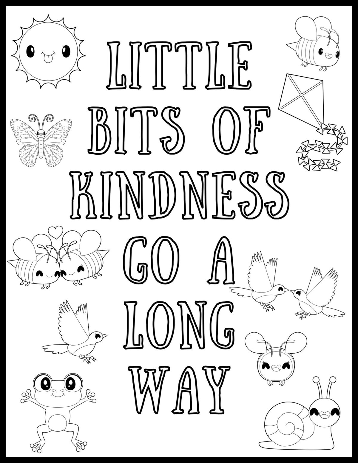 Free Kindness Coloring Pages | Healing Home