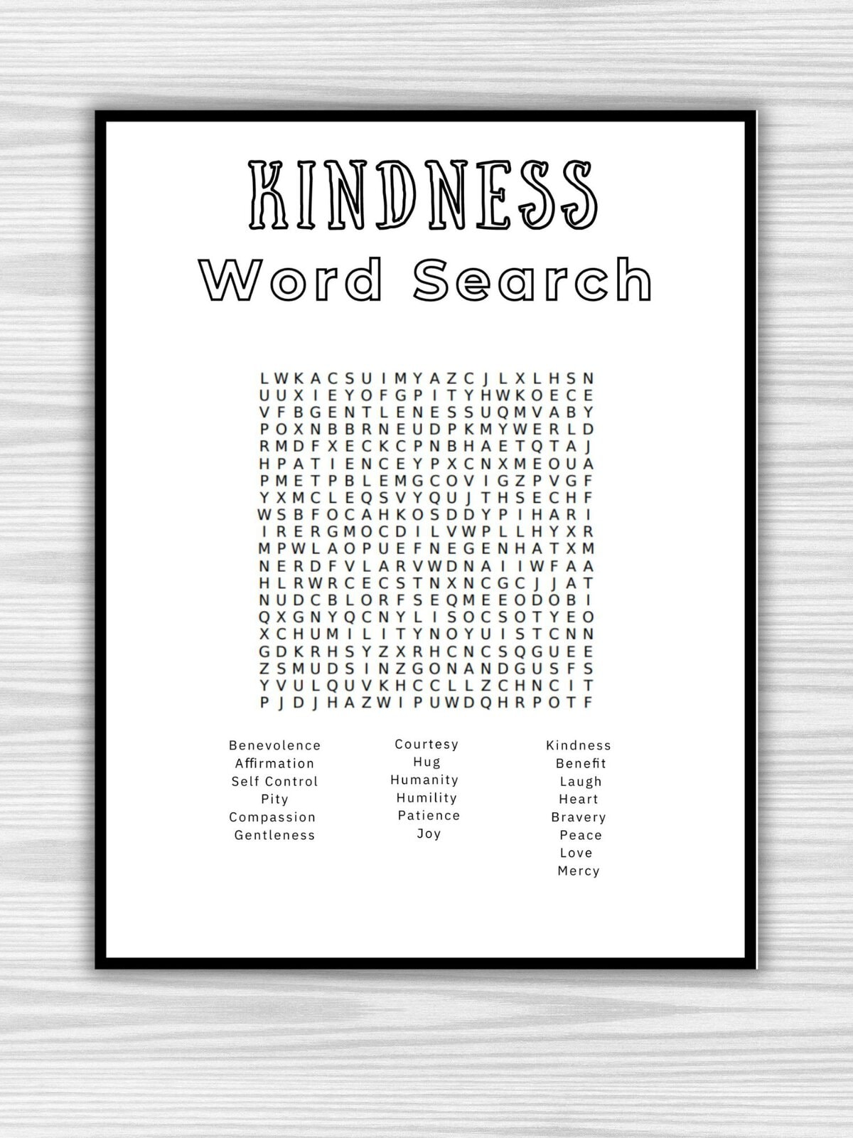 Free Kindness Worksheets | Healing Home