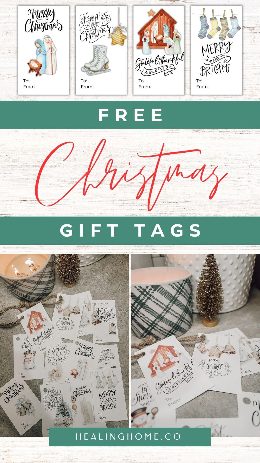 Free Printable Christmas Gift Tags | Healing Home