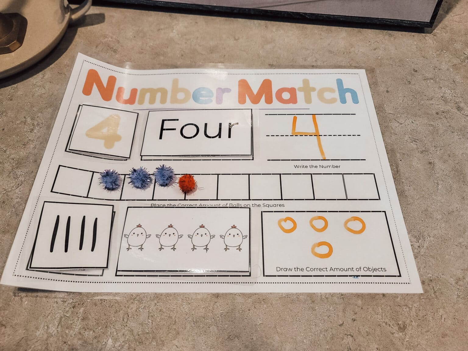 Free Number Matching Printable! | Healing Home