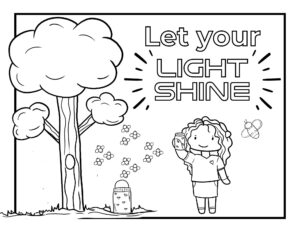 Let Your Light Shine Coloring Page | Healing Home