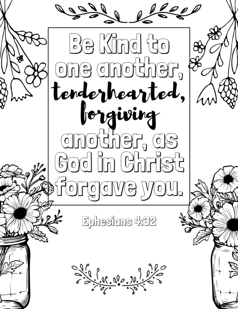 Free Coloring Pages on Forgiveness | Healing Home