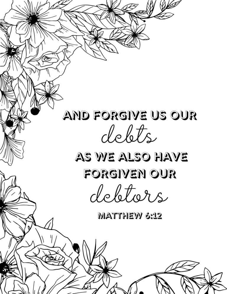 Free Coloring Pages on Forgiveness | Healing Home