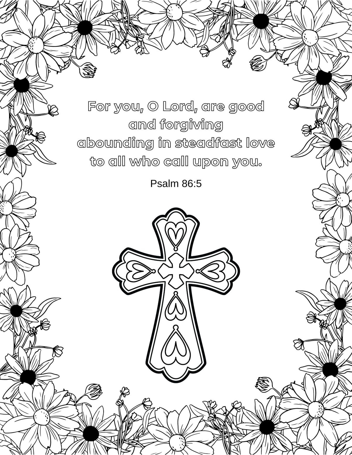 Adult Cross-Coloring Pages | Healing Home