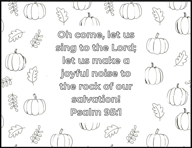 Christian Thanksgiving Coloring Pages: A Fun Way to Teach Kids of All ...