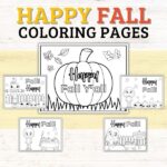 Free Happy Fall Coloring Page | Healing Home