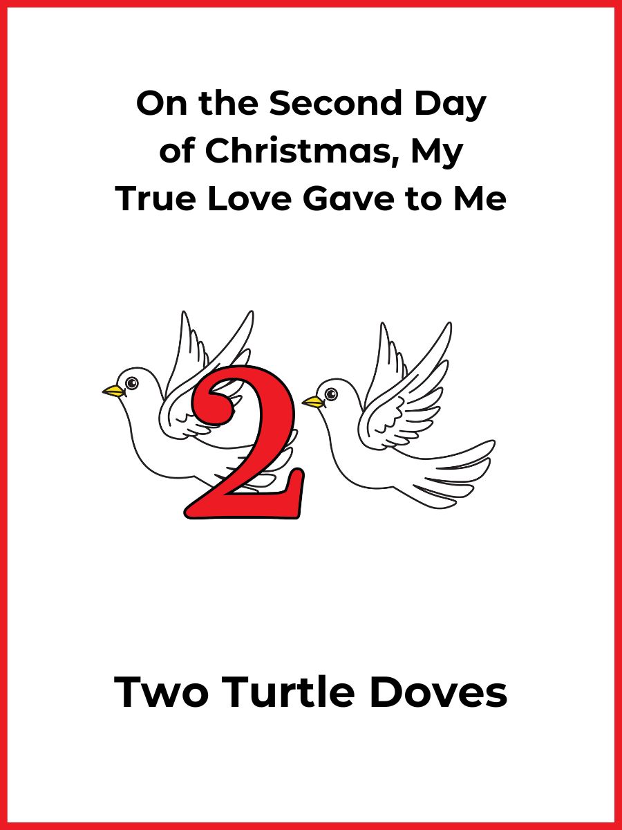 12 Days of Christmas Cards Printable (Free!) | Healing Home