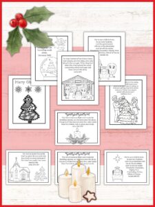 15+ Free Christian Christmas Coloring Pages with Bible Verses | Healing ...