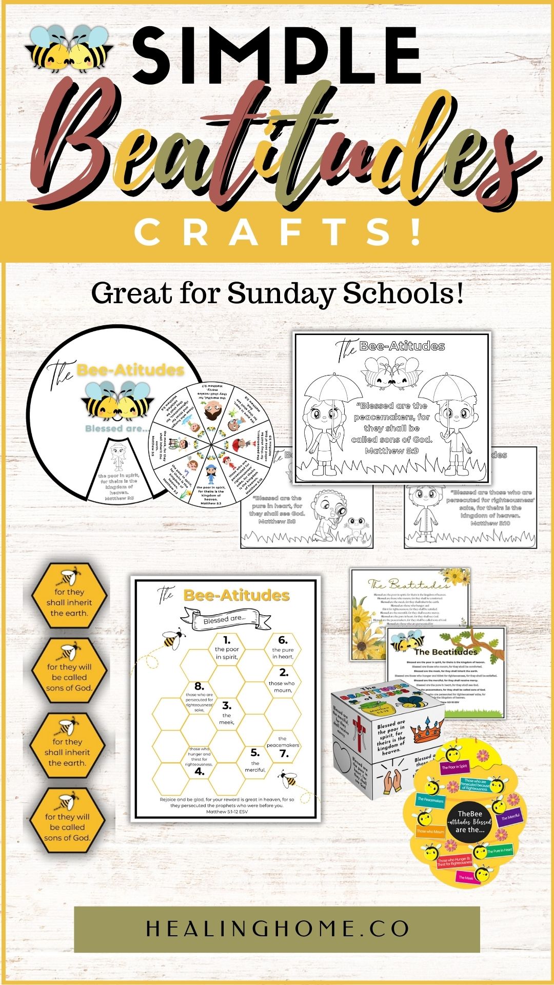 Simple Beatitudes Crafts | Healing Home