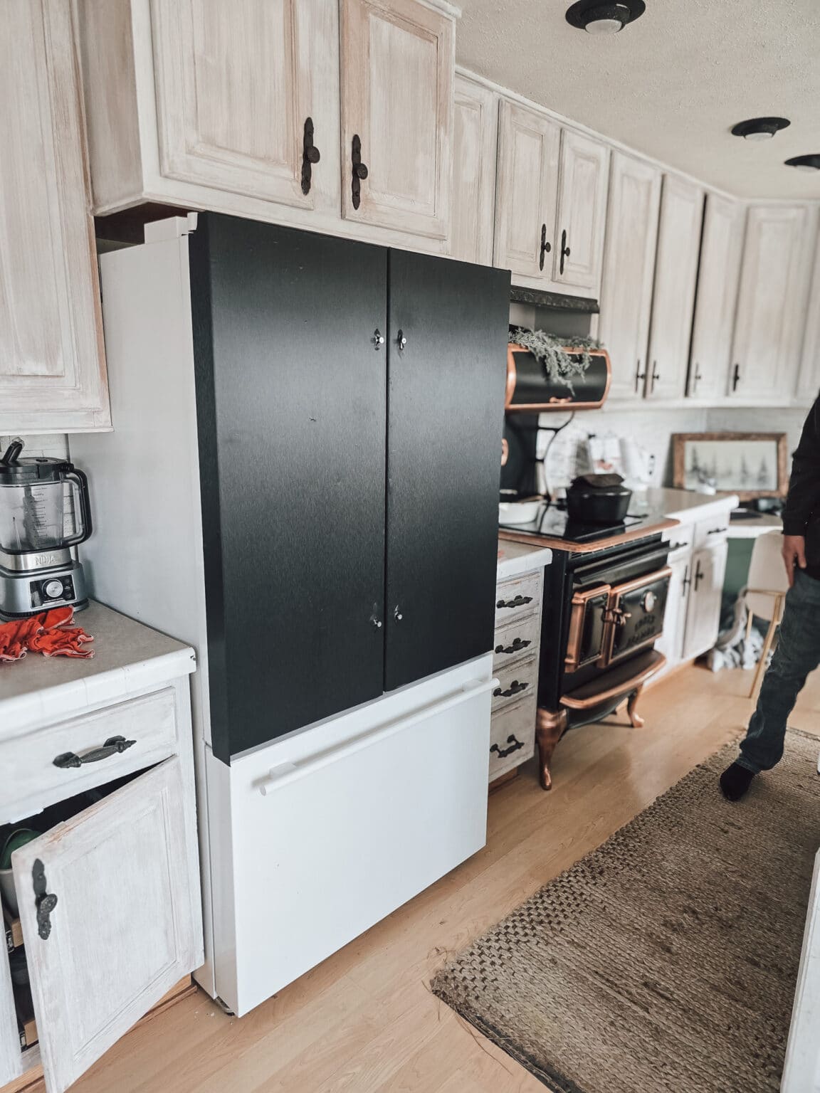 A Simple Fridge Makeover - Without Paint! | Healing Home