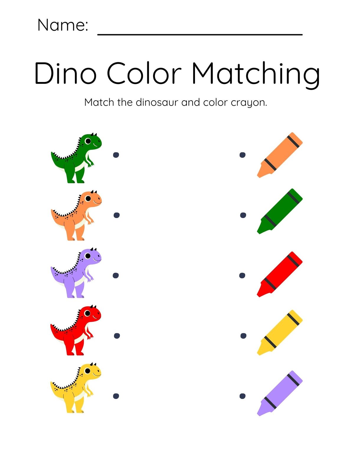 Free Color Matching Worksheets for Preschool | Healing Home