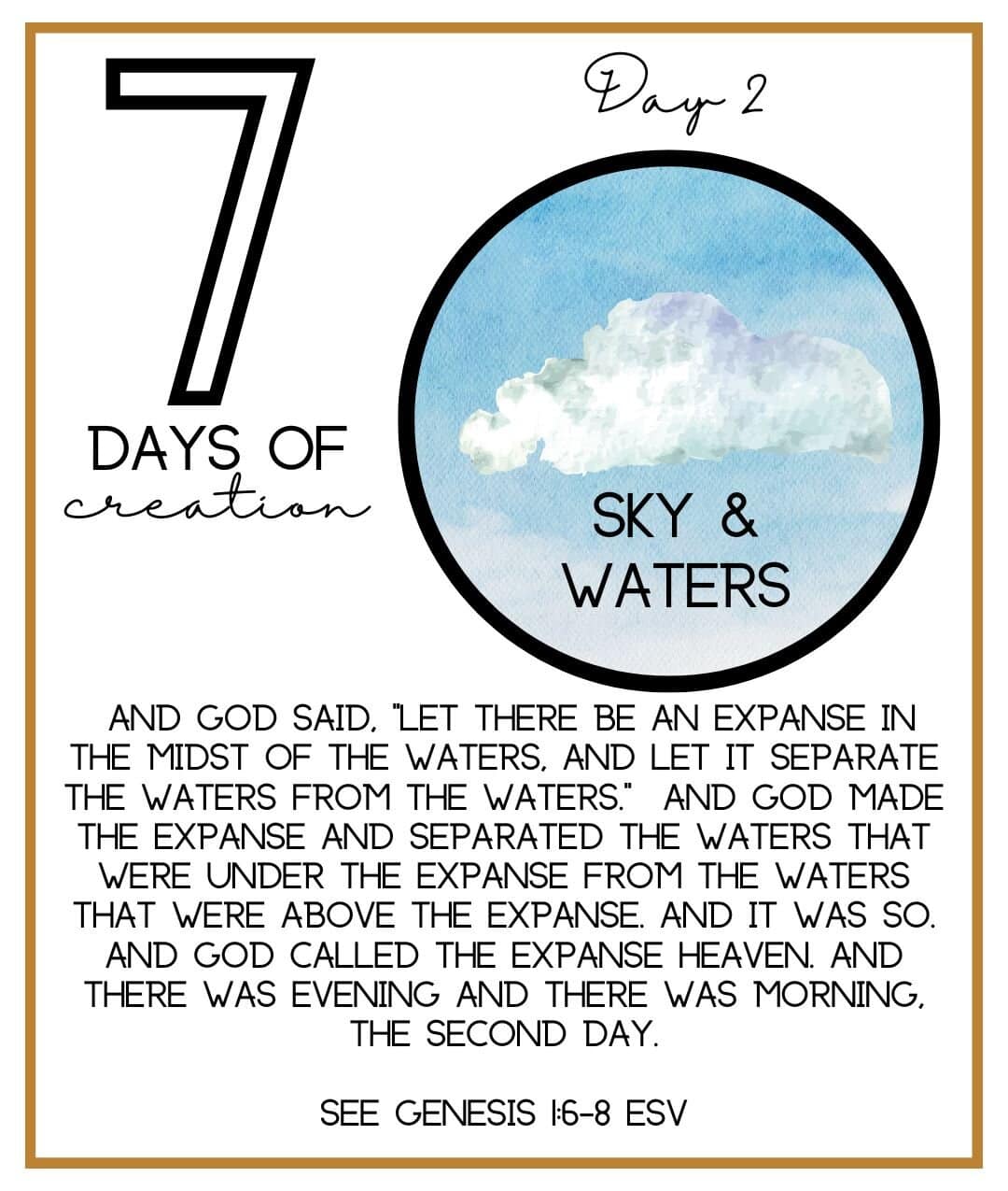 FREE Days of Creation Cards | Healing Home