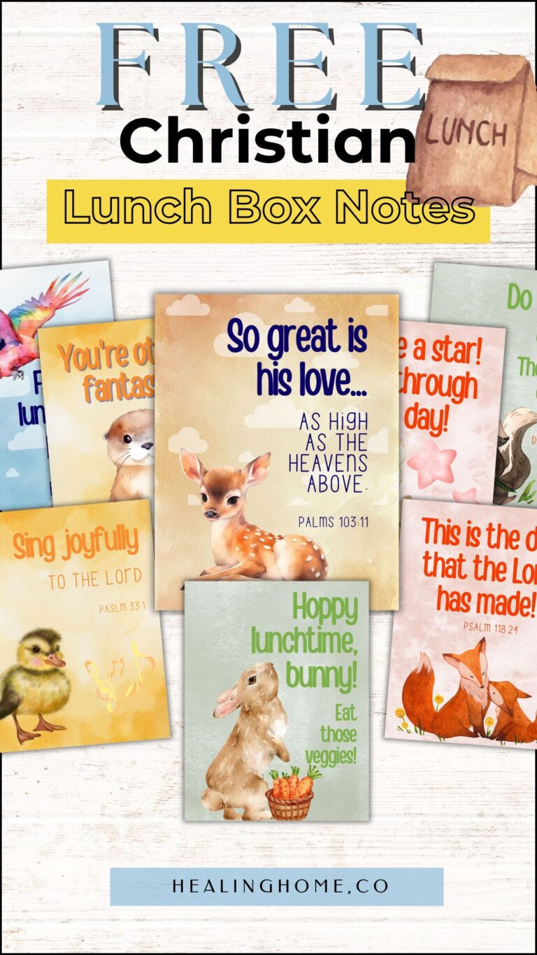 Free Christian Lunch Box Notes | Healing Home