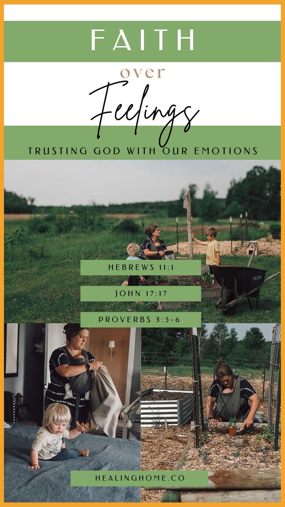 Faith Over Feelings: A Devotional for Moms | Healing Home