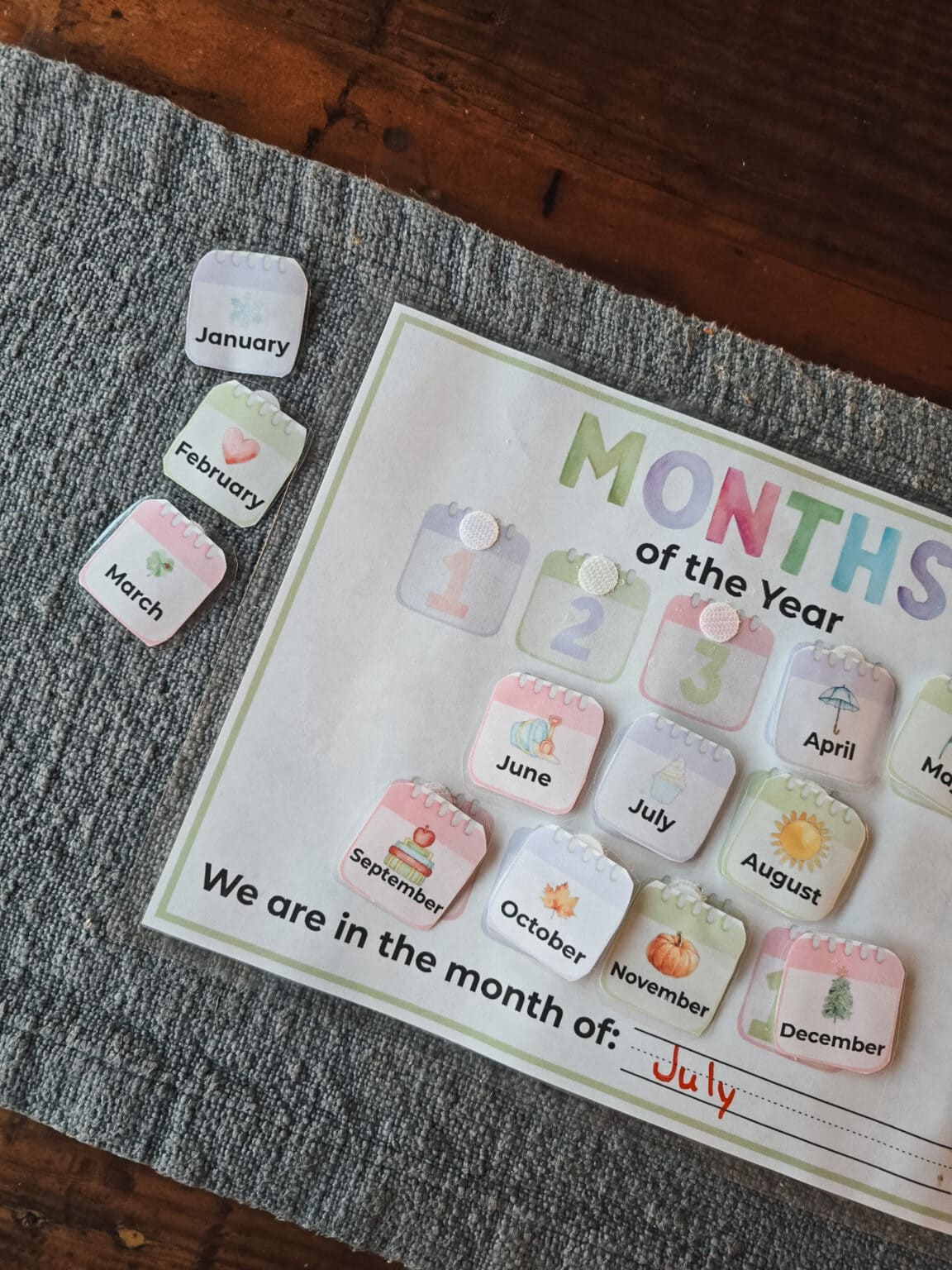 Free Months of the Year Printable | Healing Home