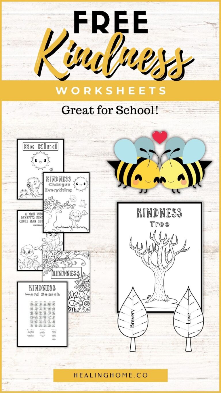 Free Kindness Worksheets | Healing Home