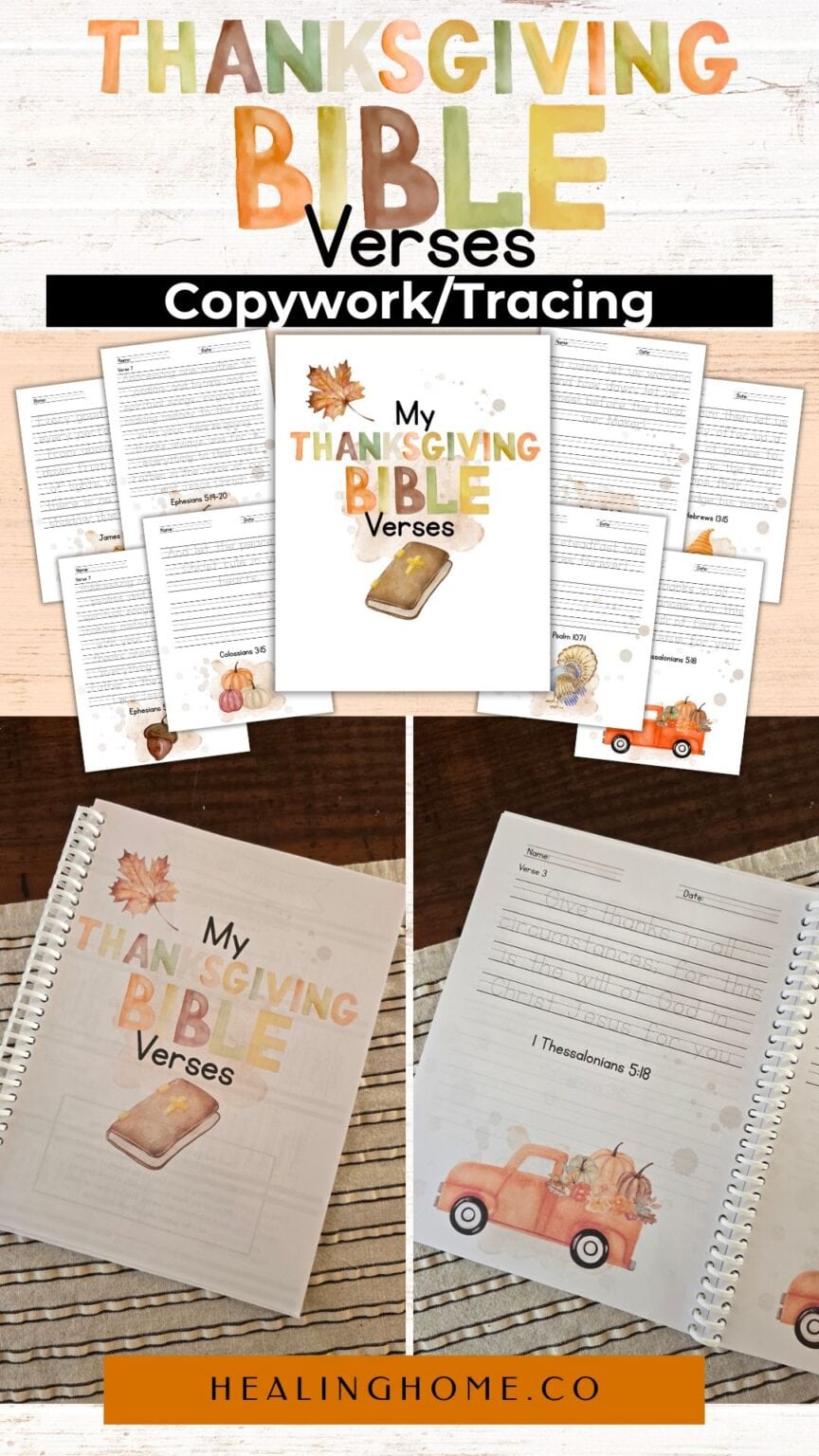Thanksgiving Bible Verses for Kids | Healing Home