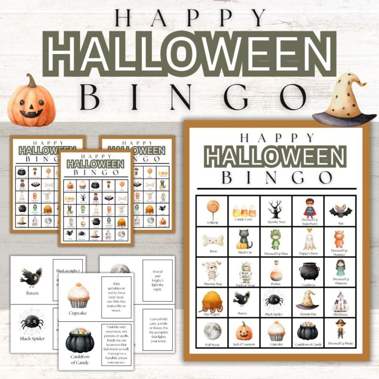 A Happy Halloween Bingo Printable for Kids | Healing Home