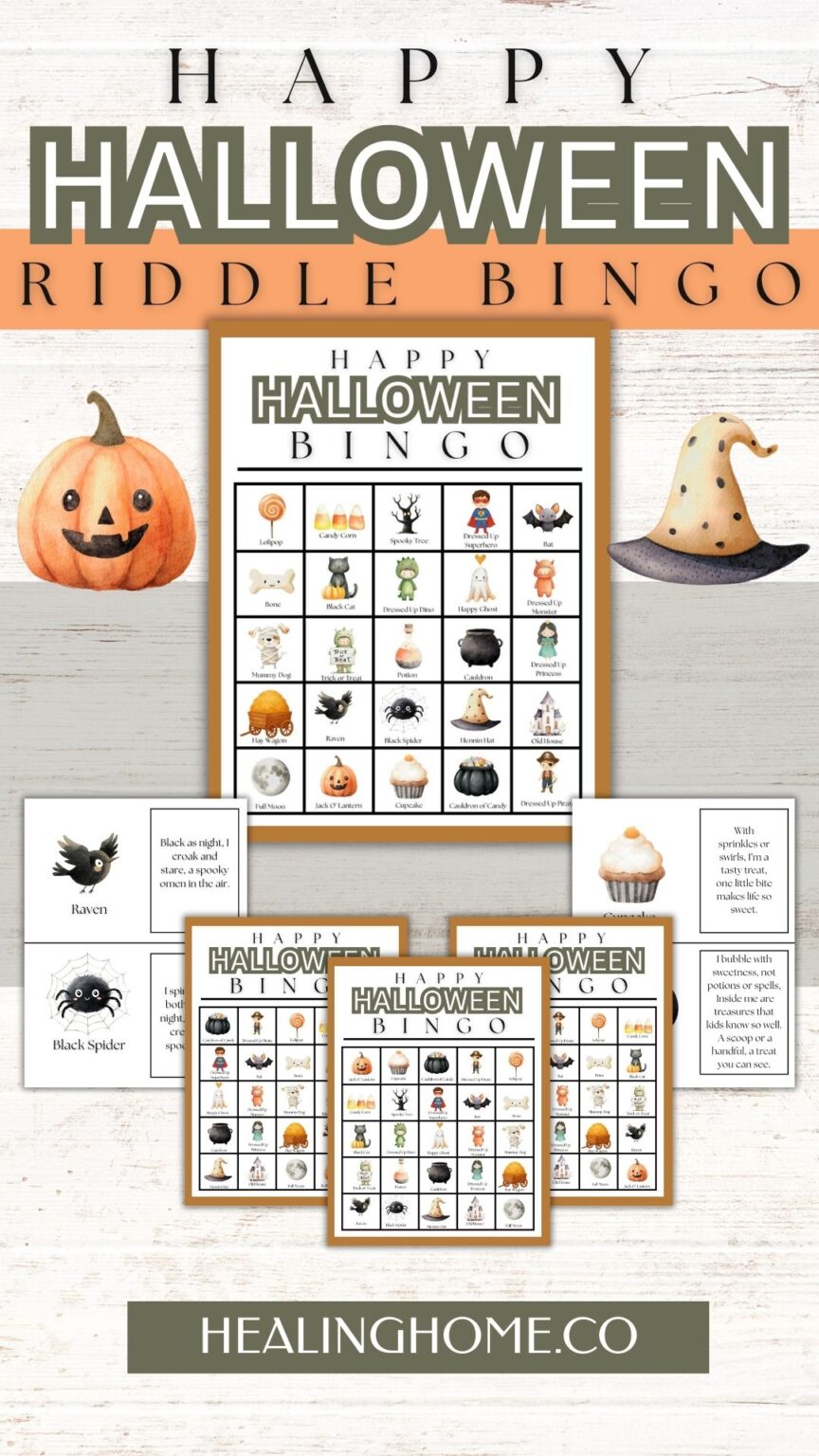 A Happy Halloween Bingo Printable for Kids | Healing Home