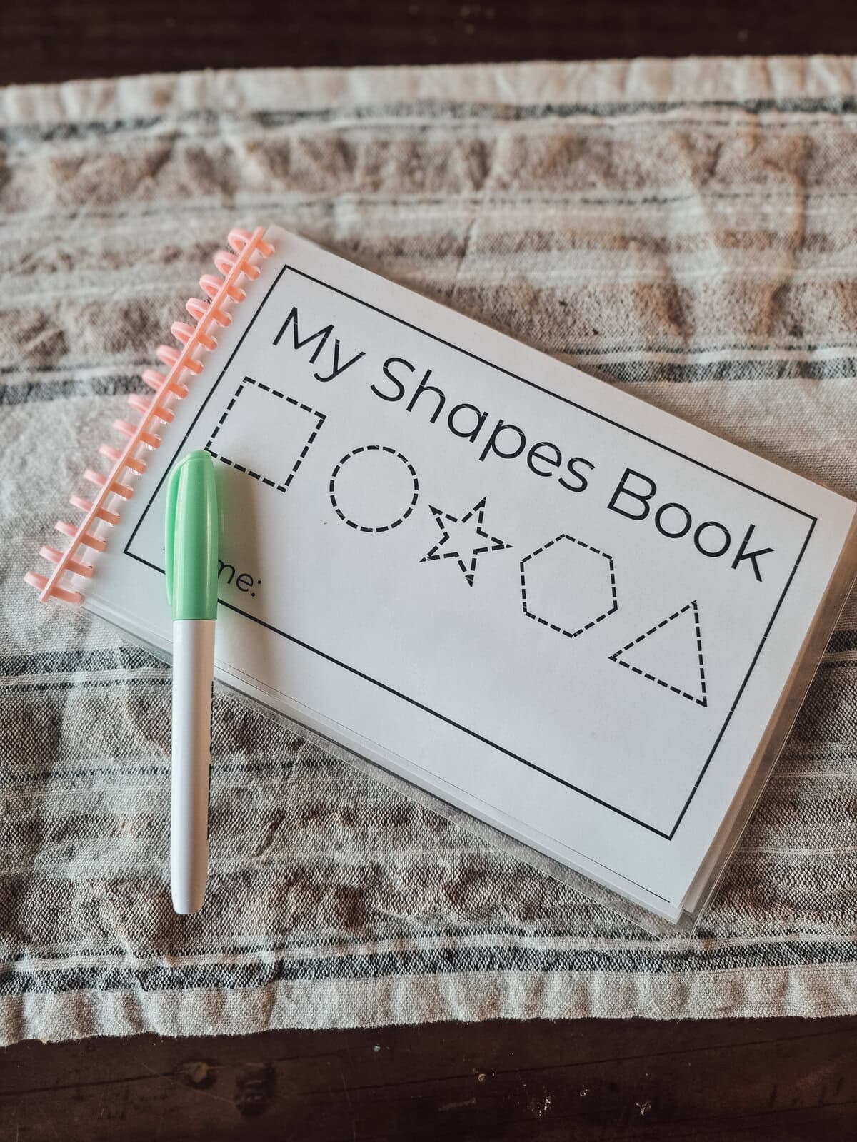 Shape Tracing Printable: A Fun Booklet for Preschool | Healing Home