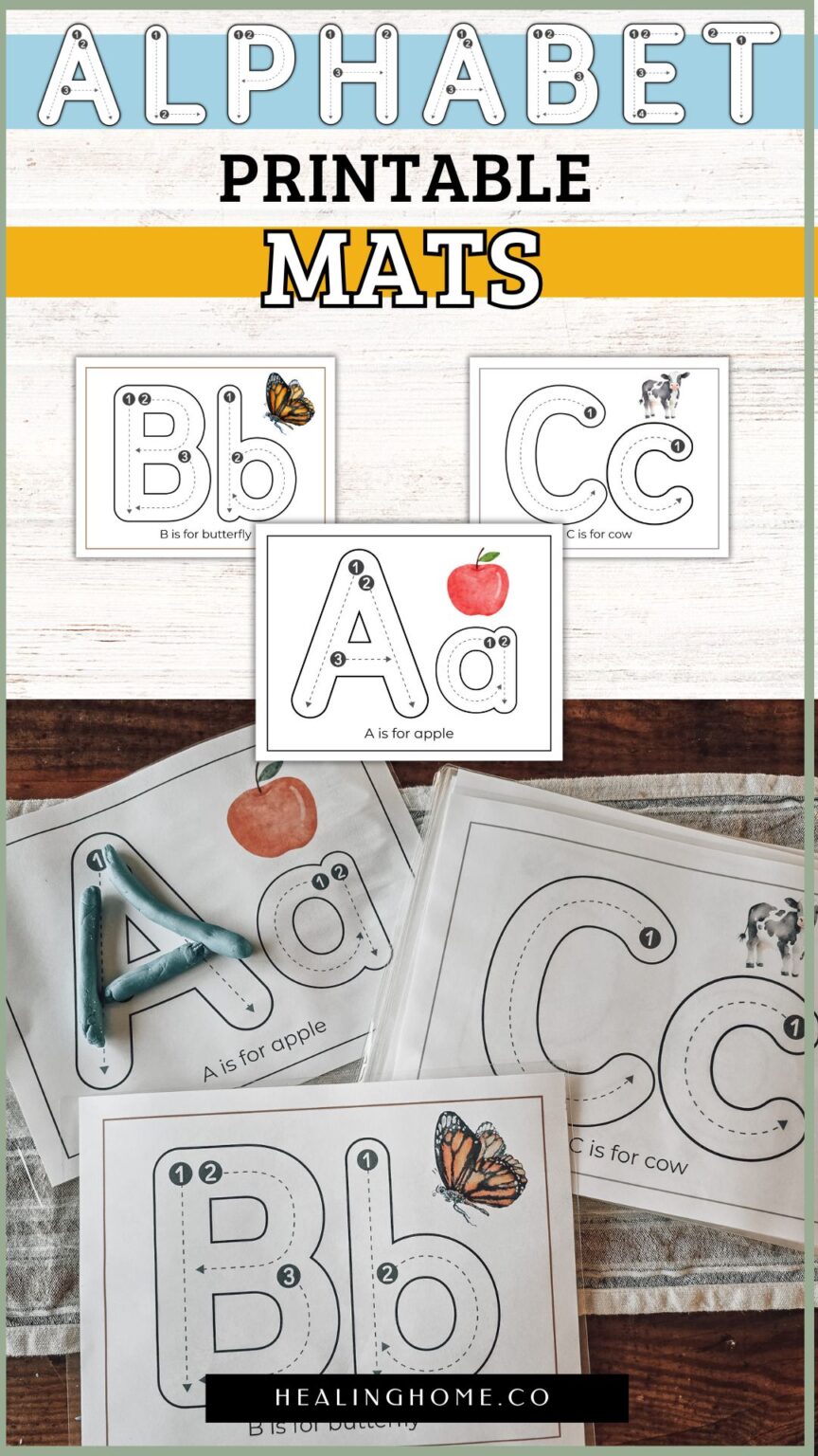 FREE Alphabet Mats Printable | Healing Home
