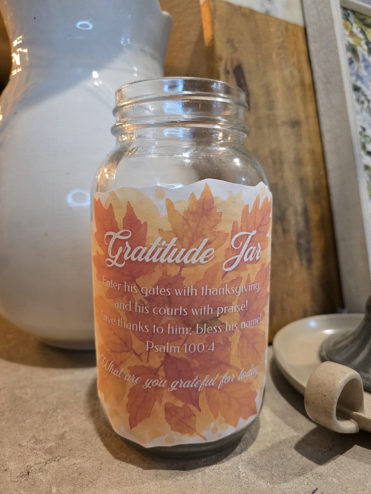 FREE Gratitude Jar Printable | Healing Home