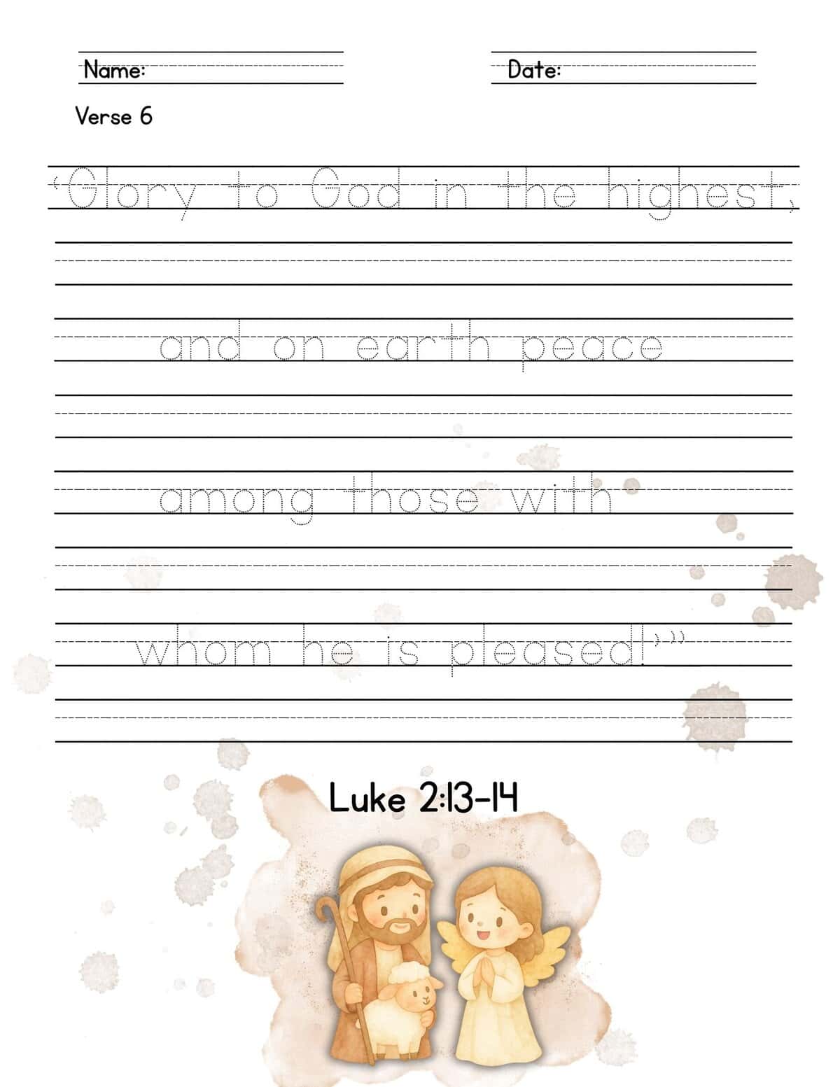 Christmas Copywork Booklet (FREE Version) | Healing Home